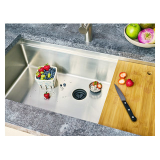 High End Kitchen Sink with patented Seamless Drain defines the high end ...