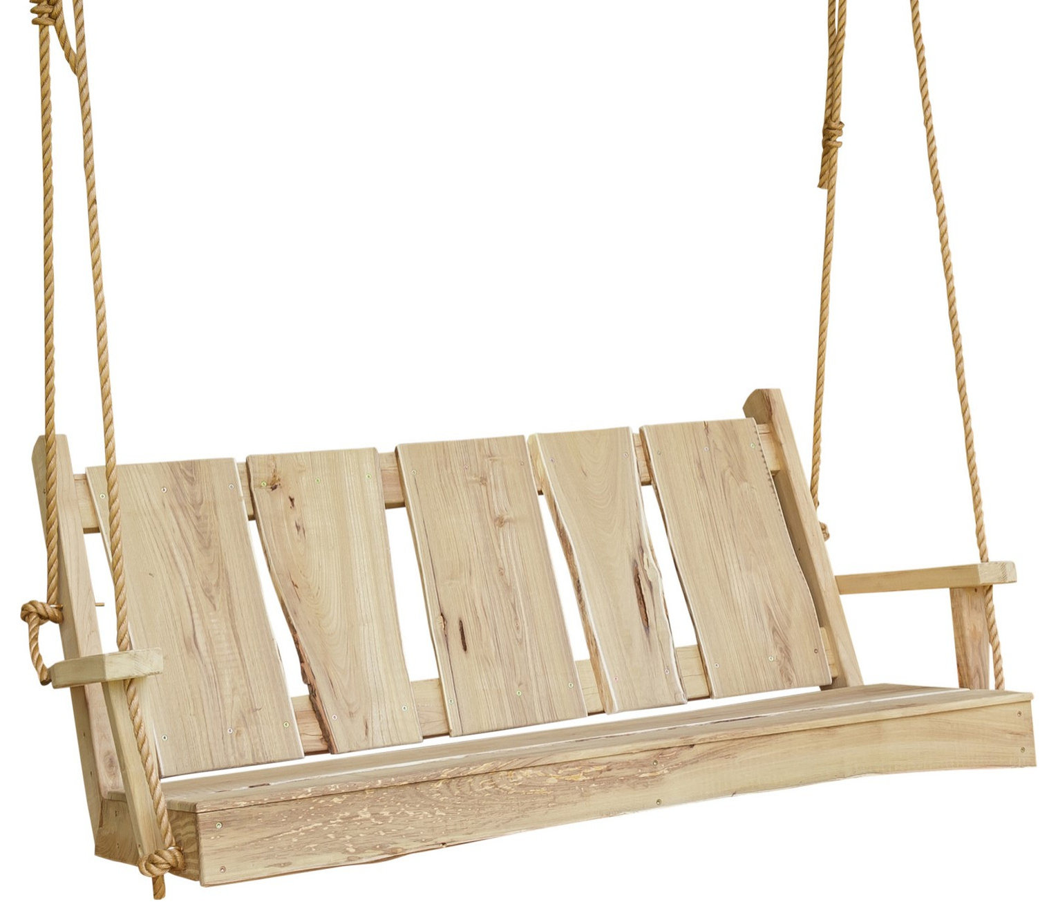 Live Edge Locust Timberland Porch Swing, 5 Foot - Rustic - Porch Swings ...