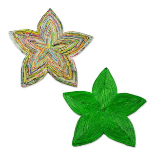Stellar Beauty, Green Recycled Paper Trivets, 2-Piece Set ...