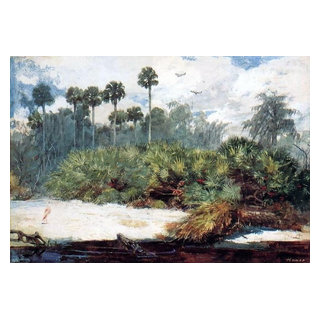 Winslow Homer In a Florida Jungle Wall Decal, 18x27 - Tropical - Wall ...