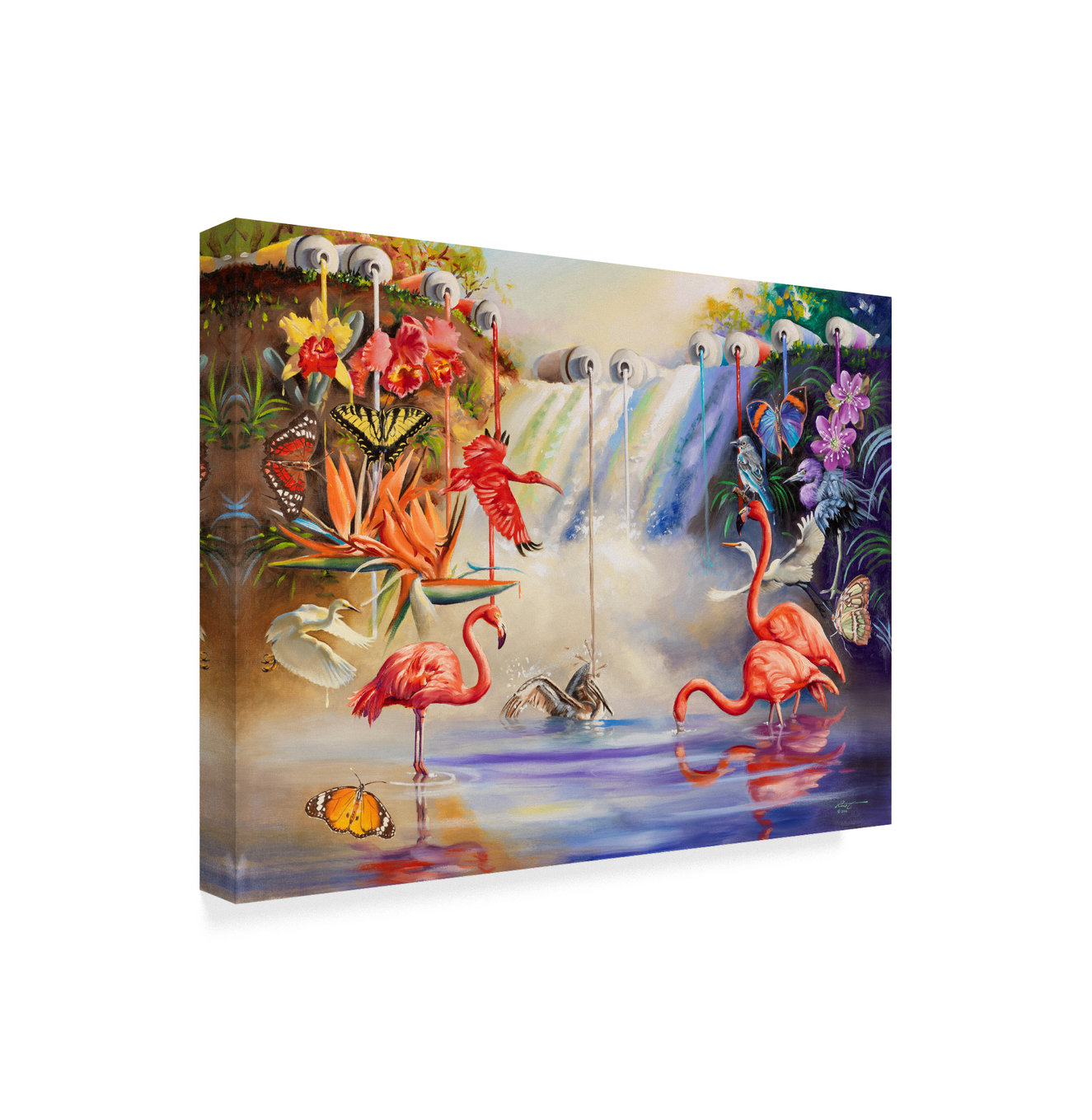 "Creation" by D. Rusty Rust, Canvas Art, 19"x14" - Tropical - Prints ...