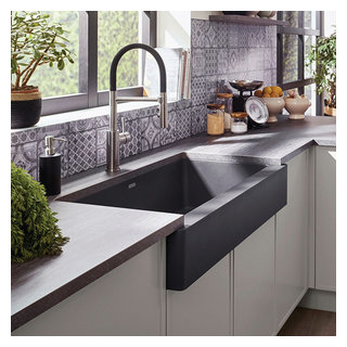 Beautiful kitchen with farmhouse sink - Contemporary - Kitchen - Other ...