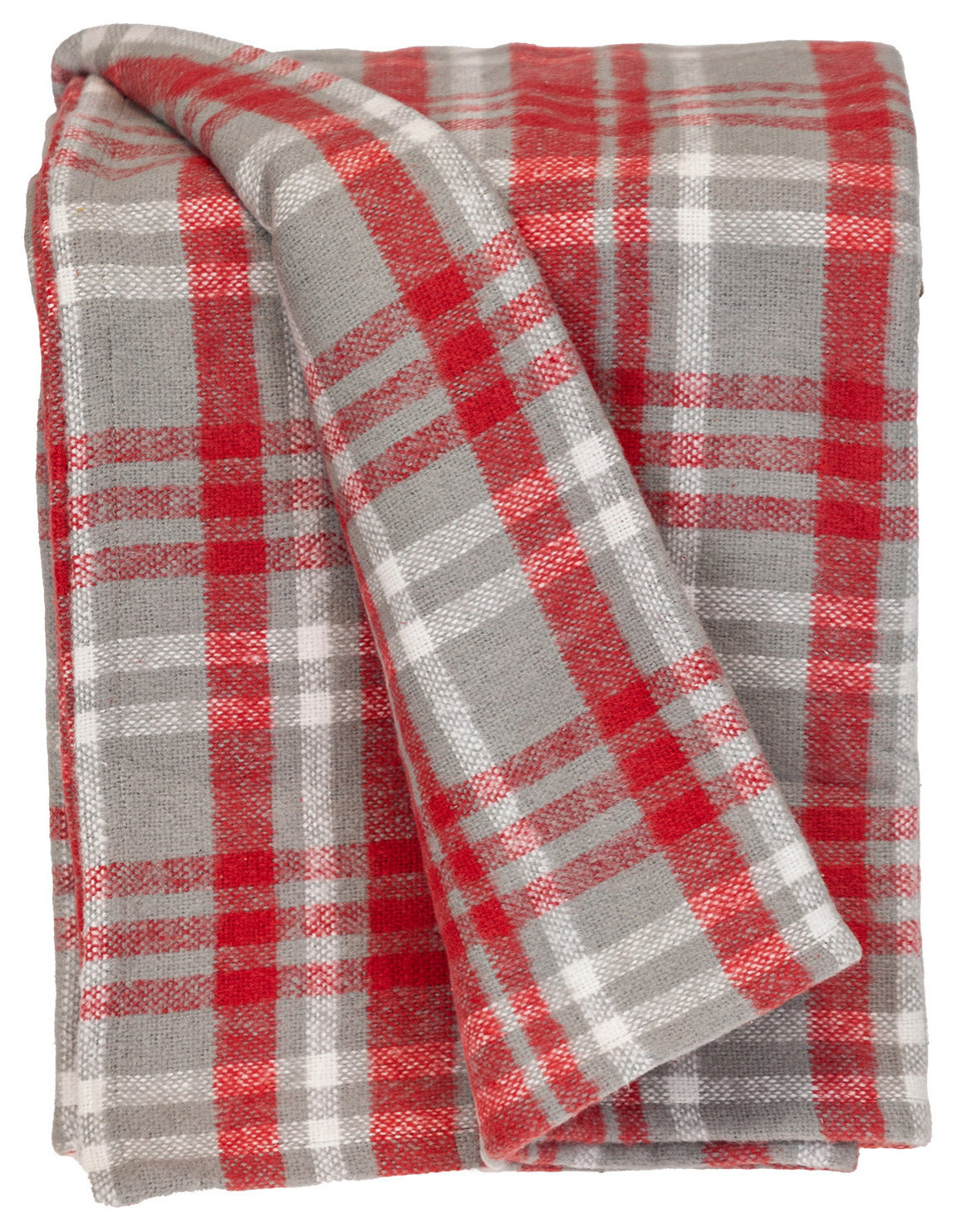 Parkland Collection Transitional Plaid Red Rectangle 50"x65" Throw ...