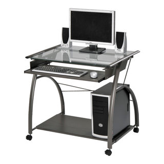 ACME Vincent Computer Desk, Pewter - Transitional - Desks And Hutches ...