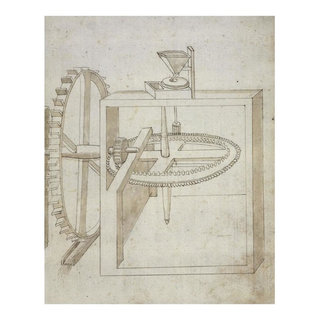 "Folio 22: mill powered by undershot water wheel" Paper Art, 18"x22 ...