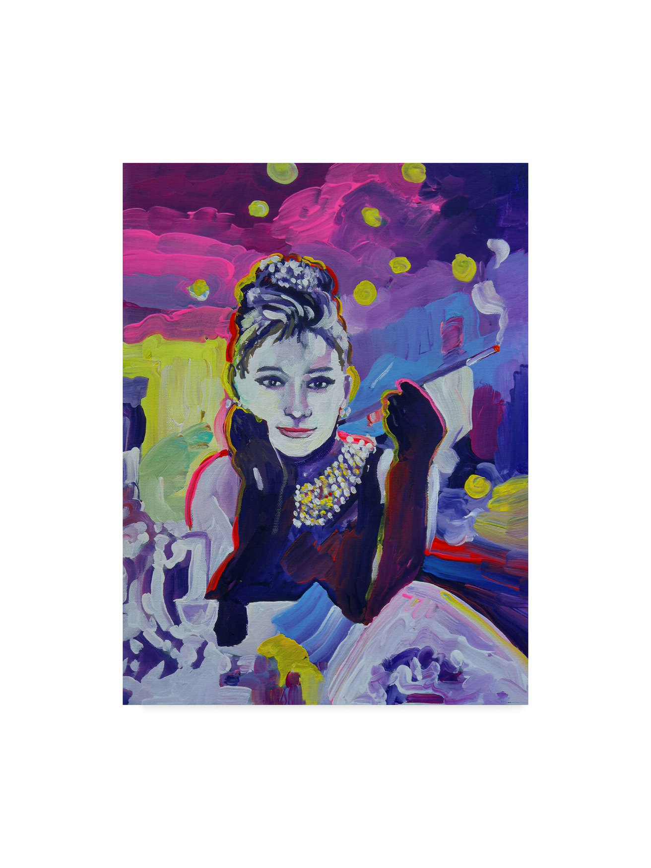 Howie Green 'Audrey Hepburn Tiffanys' Canvas Art, 47"x35 ...
