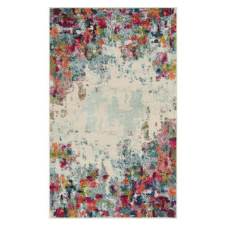 Rug Unique Loom Chromatic Multi Rectangular 3' 3 x 5' 3 - Contemporary ...