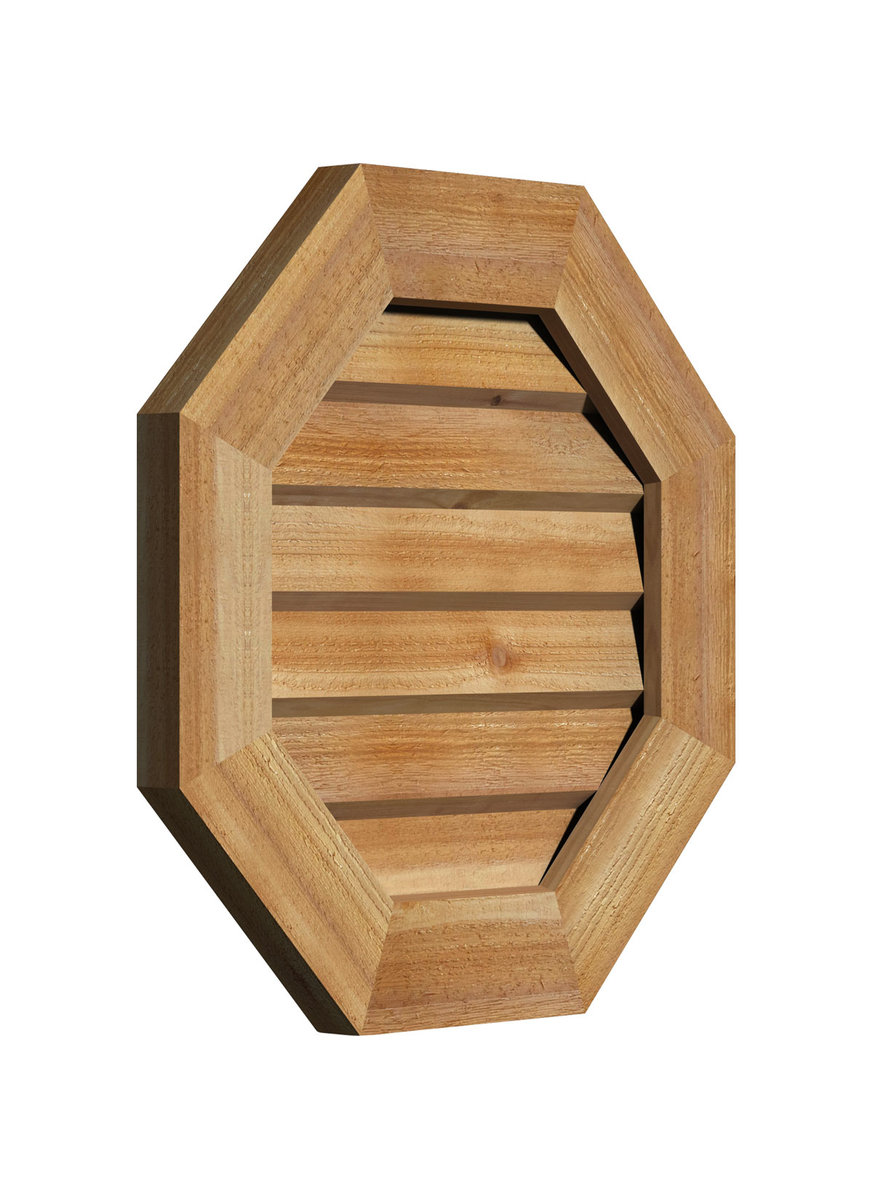 Octagonal Gable Vent, 30"W x 30"H - Transitional - Registers Grilles ...
