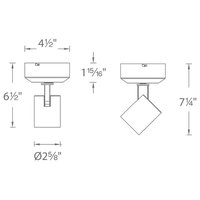 Lucio LED 10W Monopoint 4000K Flood Beam, White - Transitional - Flush ...