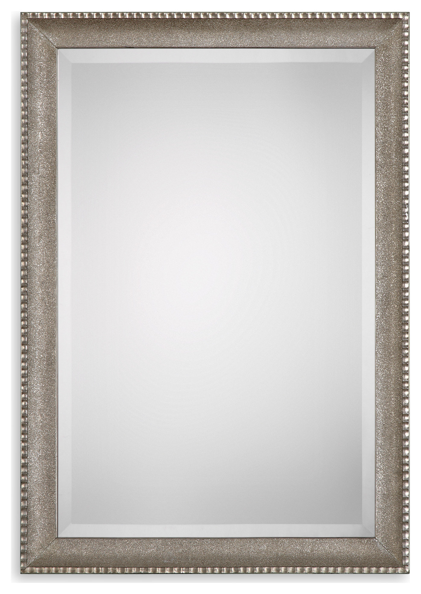 34" Farmhouse Gray Rectangle Mirror - Transitional - Wall Mirrors - by ...