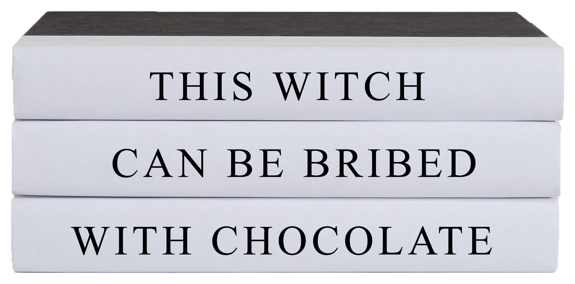 "This Witch" Quote Book Stack - Traditional - Books - by Booth ...
