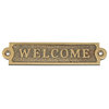 Welcome Sign, Antique Brass - Beach Style - Novelty Signs - by ...