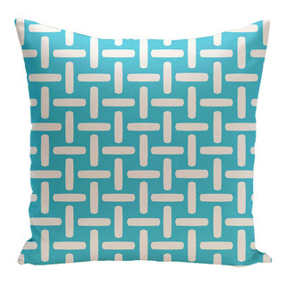 Geometric Decorative Outdoor Pillow, 20"X20" - Contemporary - Outdoor ...