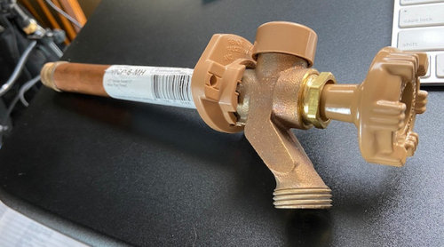 Moving/new outdoor spigot through stucco