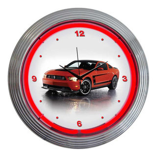 [S]Ford Fueled By Passion Neon Wall Clock by Neonetics - Contemporary ...