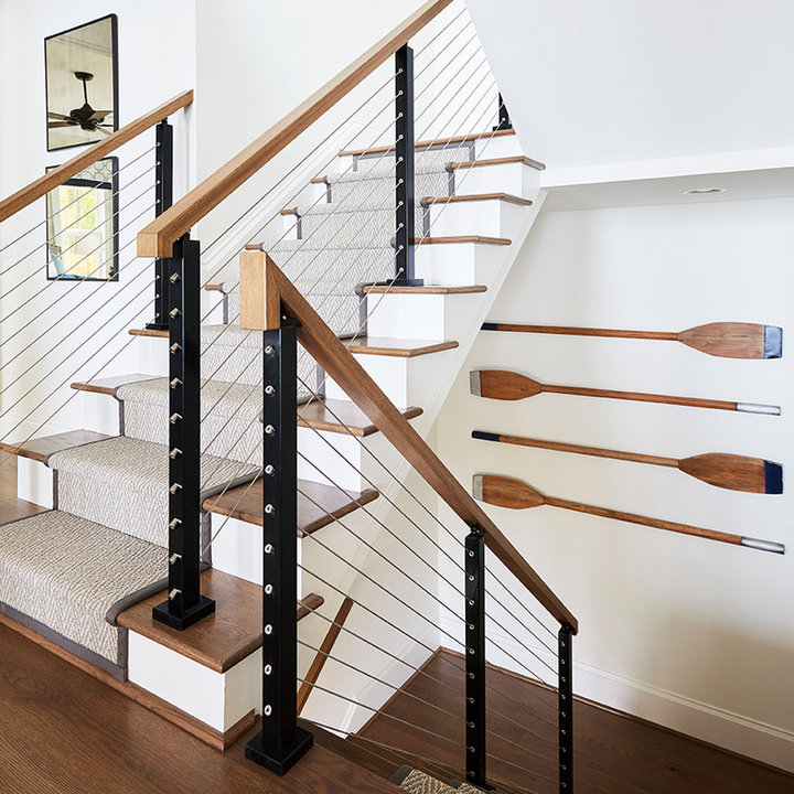 75 Cable Railing Staircase Ideas You'll Love - June, 2026 | Houzz