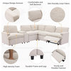 Modern L-Shaped Sofa, Recliner Design With Storage Box & Cup Holders ...