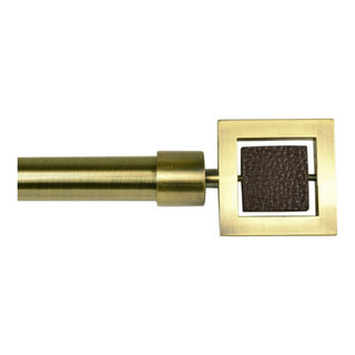 Versailles 3/4" Industria Nexus Rod Set, 30"-78" Antique Brass ...