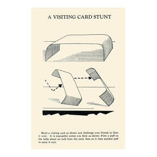 "A Visiting Card Stunt" Digital Paper Print by Retromagic, 17"x24", 22 ...