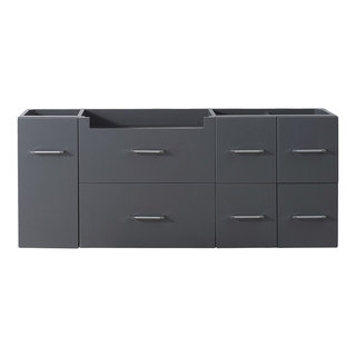 Hazel 55" Cabinet Only, Gray - Modern - Bathroom Vanities And Sink ...