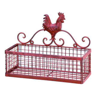 Red Rooster Single Wall Rack - Farmhouse - Wall Organizers - by ...
