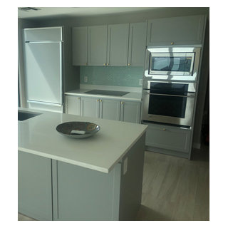 Modern Kitchen Remodel Done in a Haze SuperMatte Shaker Door - Modern ...