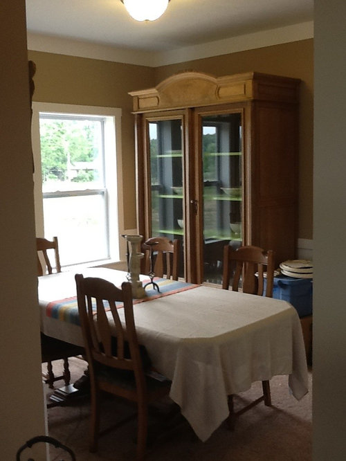 Table off-center from window