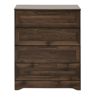 Broxon Rustic 4 Drawer Dresser - Rustic - Dressers - by GDFStudio | Houzz