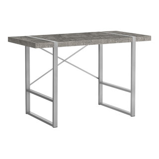 49" Gray Computer Desk - Contemporary - Desks And Hutches - by ...