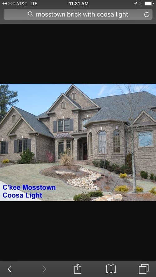 Mosstown brick with Coosa light mortar
