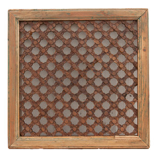 Antique Finely Carved Window Shutter - Asian - Exterior Shutters - by ...