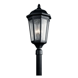 3 light Outdoor Post Mount - Traditional inspirations - 27 inches tall ...