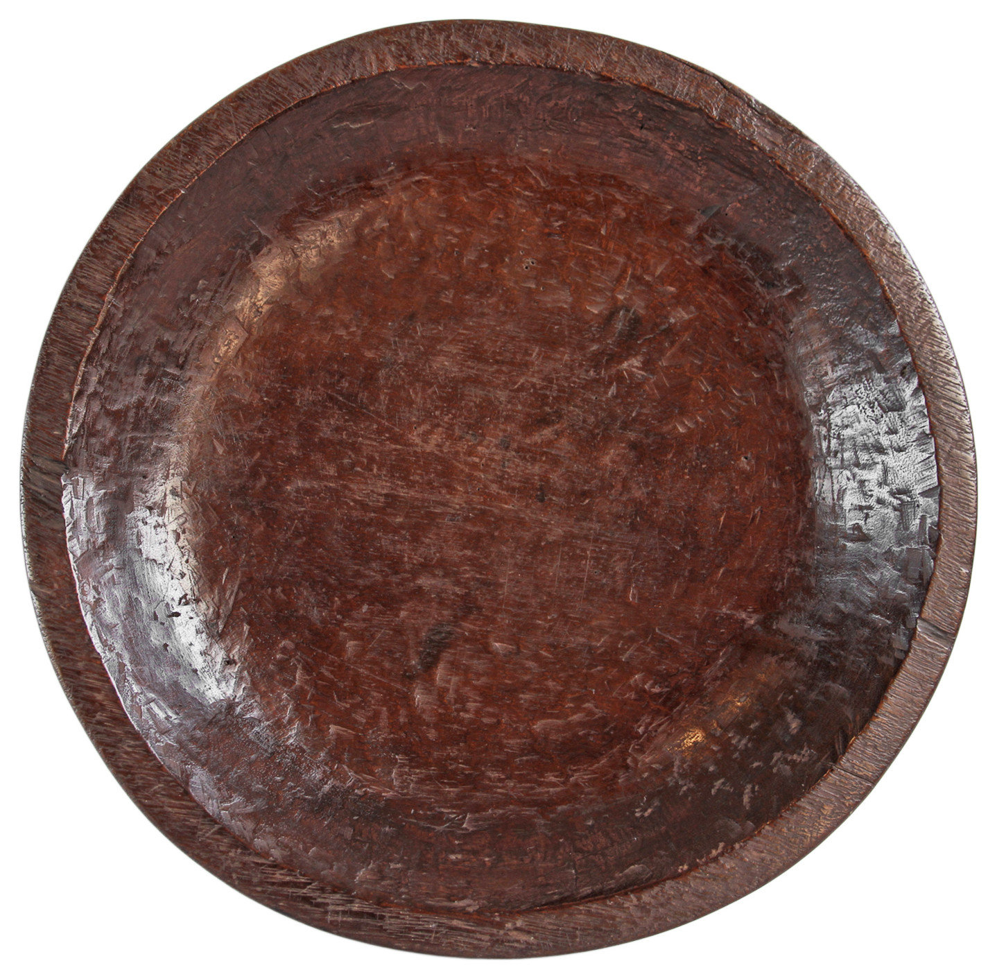 Consigned Antique Wood Sumatra Plate - Rustic - Decorative Plates - by ...