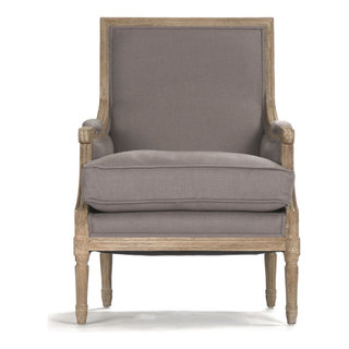 Gray Club Chair - French Country - Armchairs And Accent Chairs - by ...