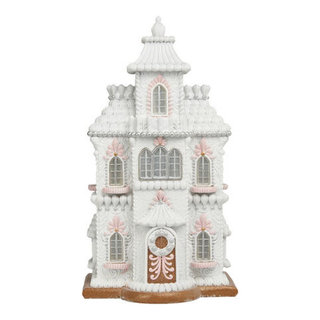December Diamonds Gingerbread Village Led White Gingerbread House ...
