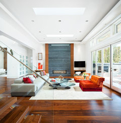 Layout for open great room with a view