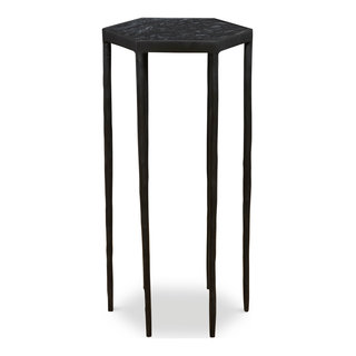Aviary Hexagonal Accent Table - Transitional - Side Tables And End ...