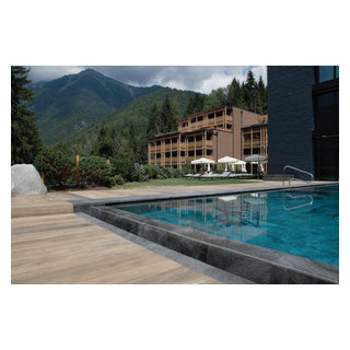 Pool pavers - wood and stone look - Contemporary - Pool - by Kronos ...