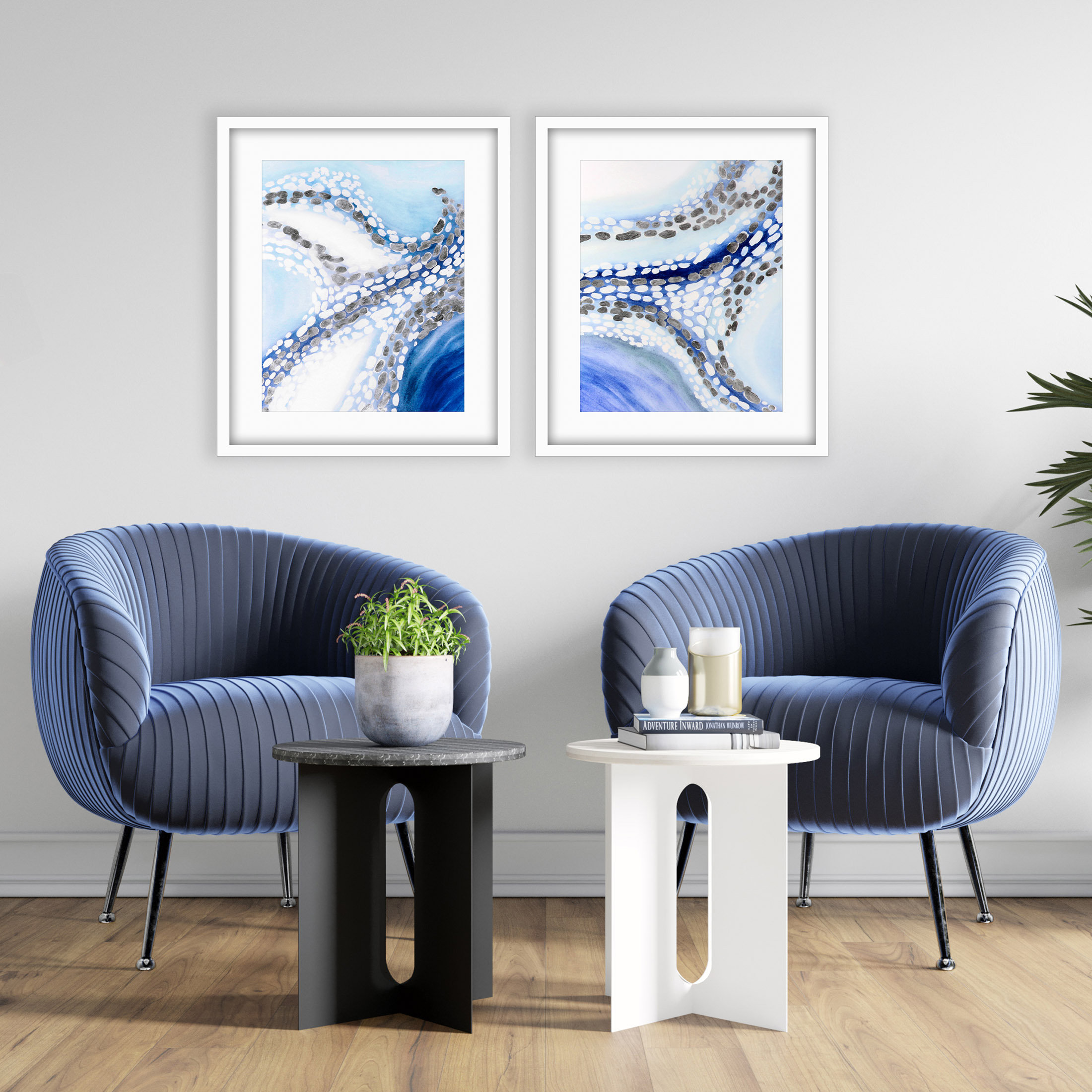 Teeming Artwork, 2-Piece Set - Beach Style - Prints And Posters - by ...