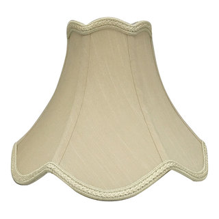 Scalloped Bell Designer Lampshade, 6x14x10 - French Country - Lamp ...