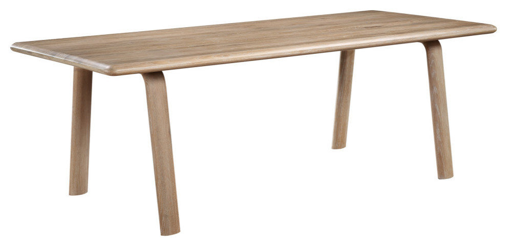 88 Inch Dining Table White Oak Natural Scandinavian - Scandinavian ...