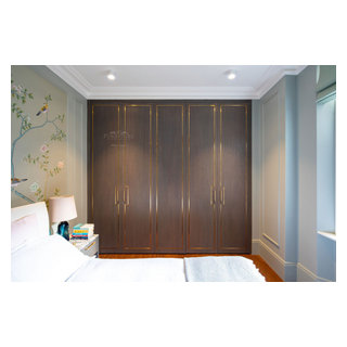 Wardrobe with Real Brass Infills - Traditional - Wardrobe - London - by ...