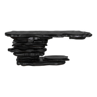 Cliff Console, Black - Rustic - Console Tables - by Noir | Houzz