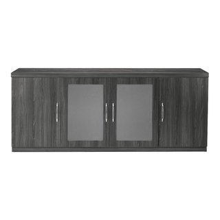 Low Wall Cabinet, Gray Steel - Contemporary - Storage Cabinets - by ...