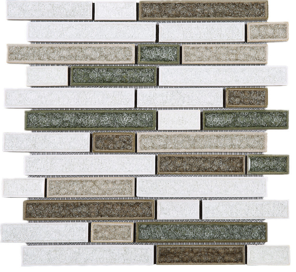 Roma Mosaic Tile Sheet, Forest, Sample - Contemporary - Mosaic Tile ...