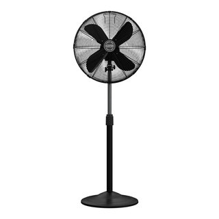Hunter Classic Matte Black 4-Blade Oscillating 3-speed Standing Fan ...