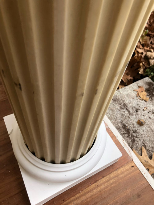 exterior column base gaps