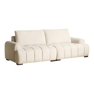 Cream Wind Cat Scratch Cloth Goose Down Sofa - Modern - Sofas - by ...