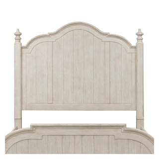 Farmhouse Reimagined White King Poster Headboard, King Size - French ...