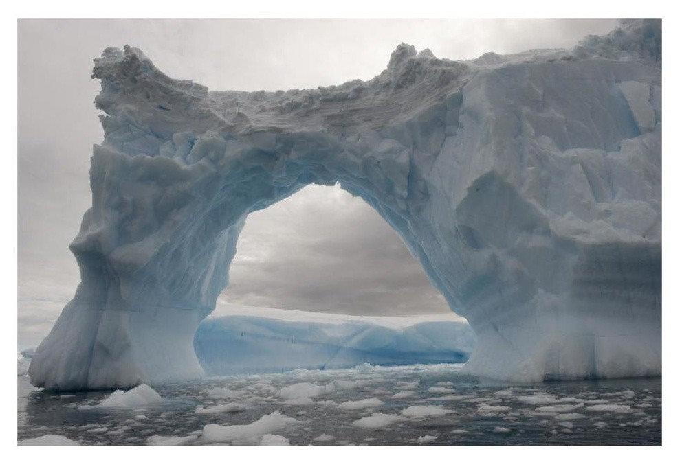 Iceberg With A Natural Arch, Antarctic Peninsula, Antarctica-Paper Art ...